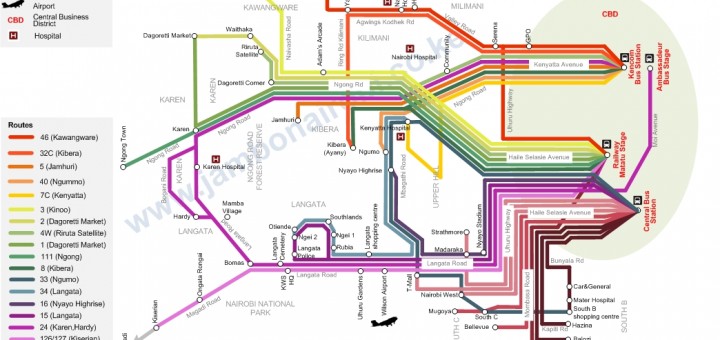Nairobi Route Maps Archives - Jambonairobi